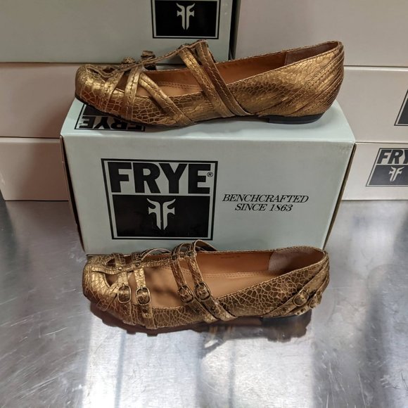 Frye | Shoes | Frye Anna Multi Strap Gold | Poshmark